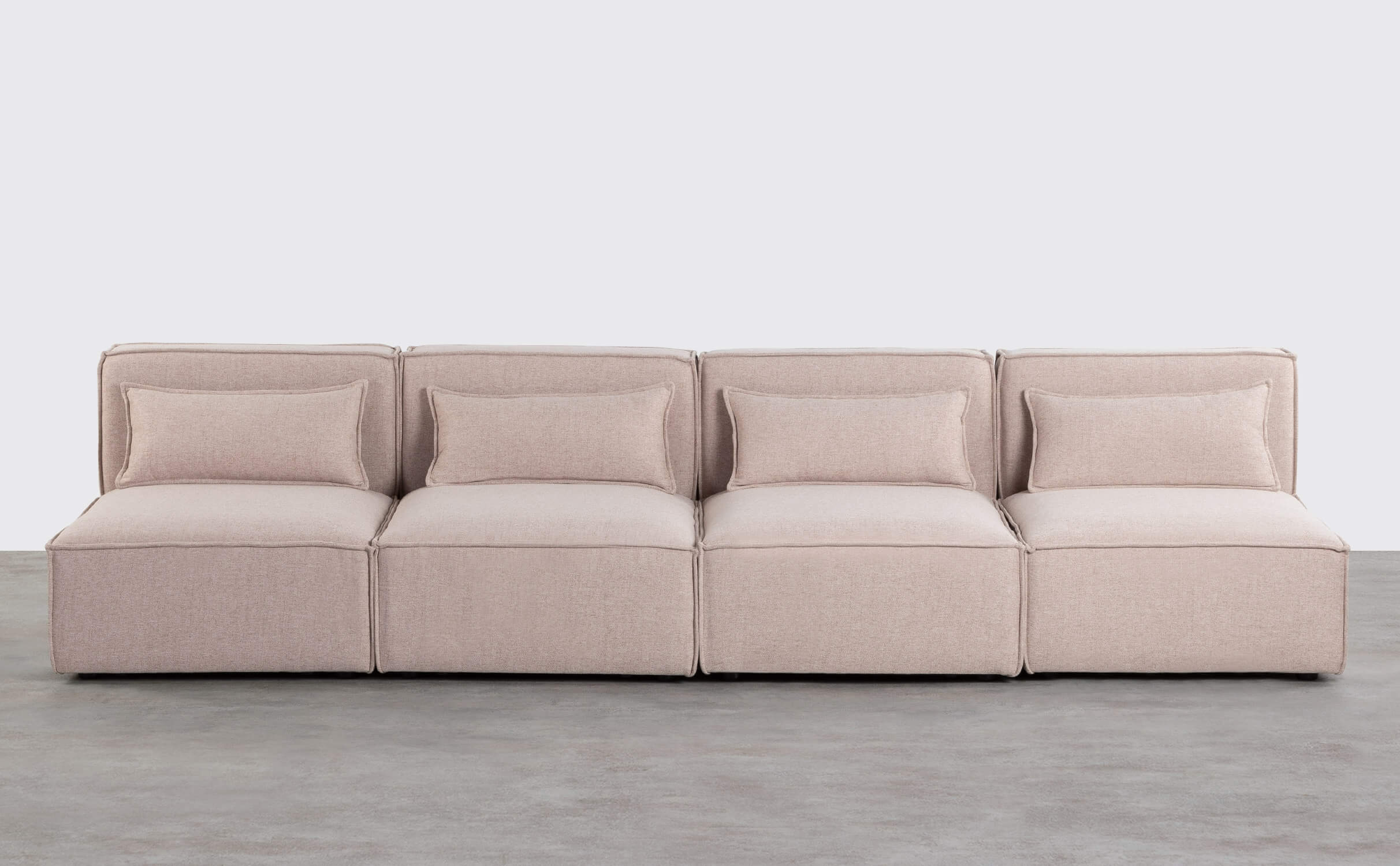 Kilhe 4 teiliges modulares Sofa aus Stoff