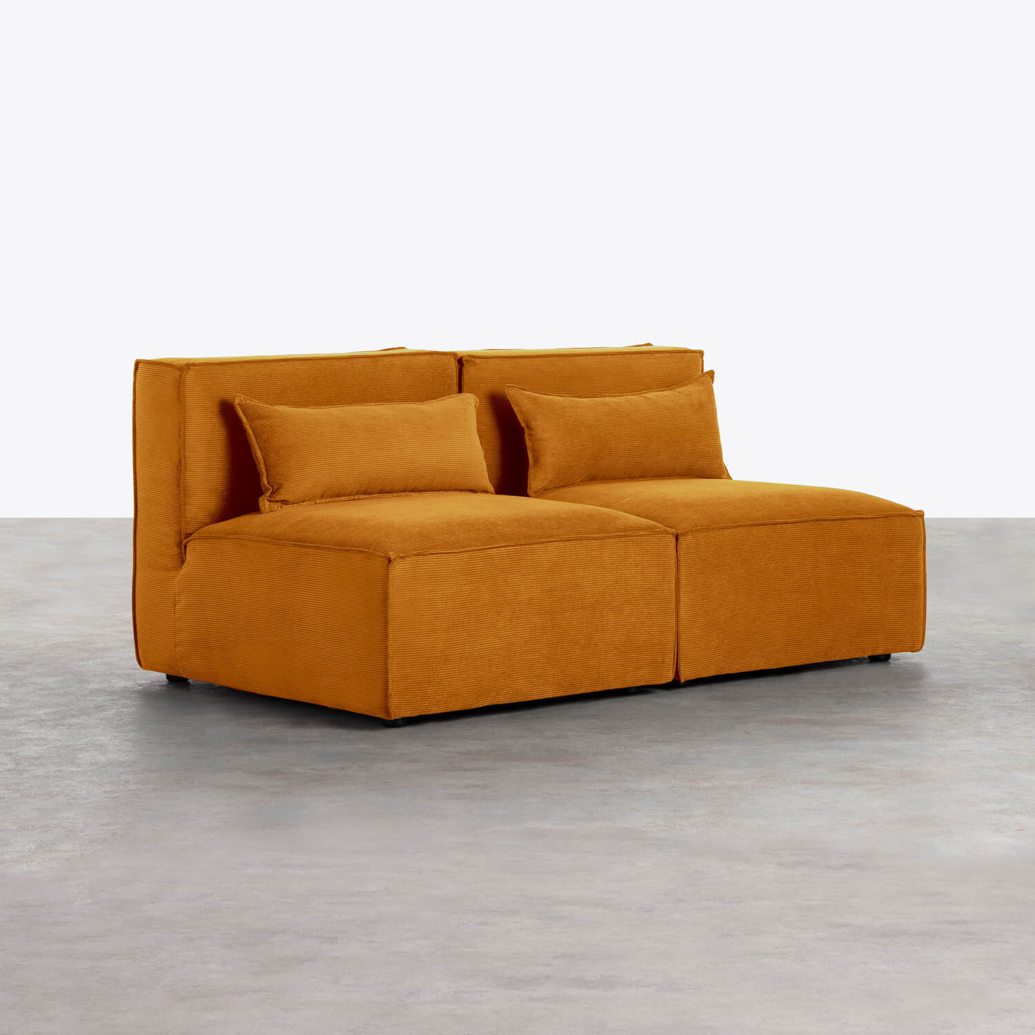 Canapé Modulaire 2 Pièces en Velours Côtelé Kilhe - themasie.com