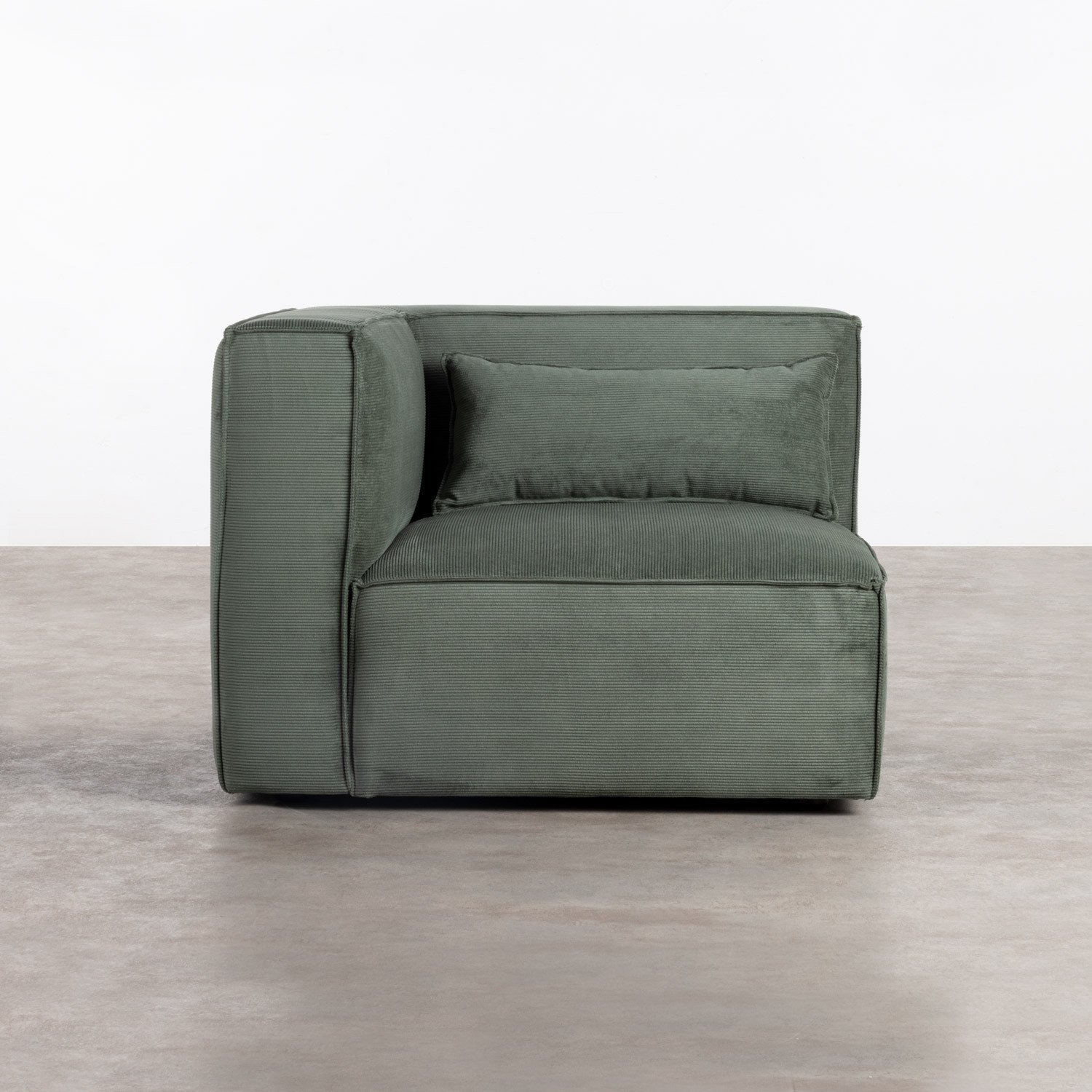 Canapé Modulaire 5 Pièces avec 2 Fauteuils d'Angle en Velours Côtelé ...