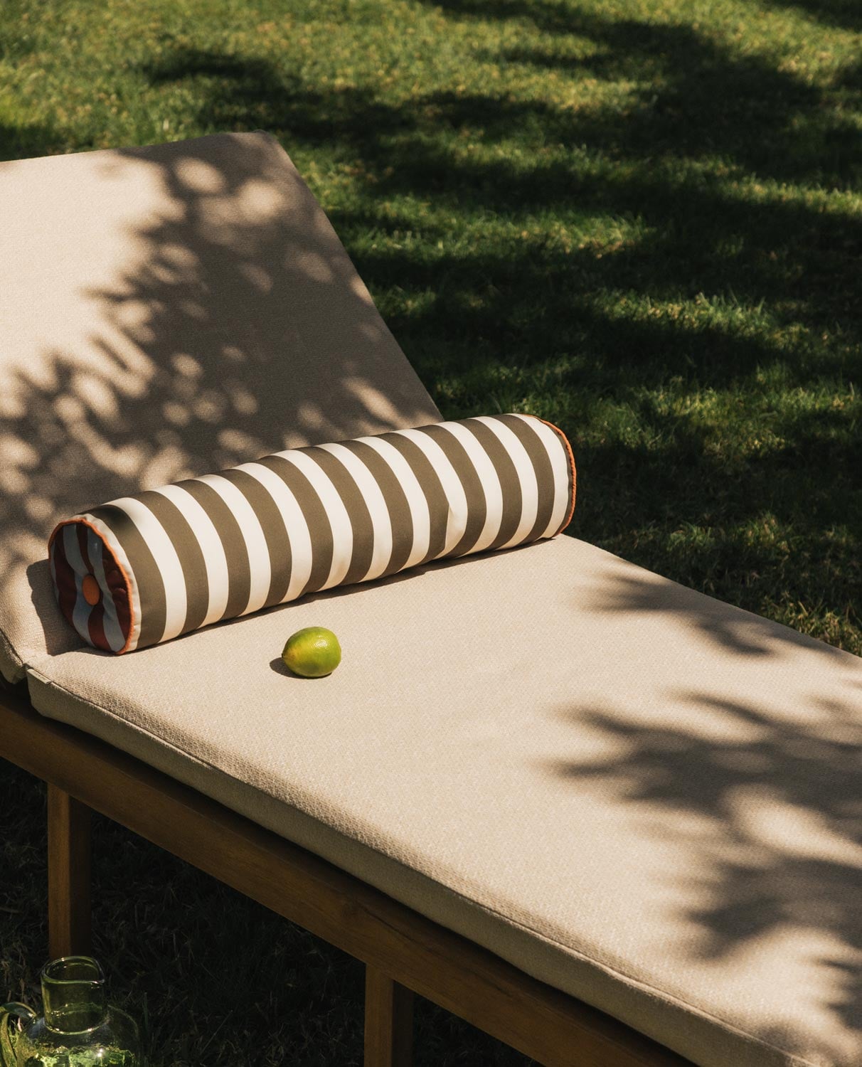 Coussin d'Extérieur Cylindrique en Tissu (60x15 cm) Zambi - themasie.com