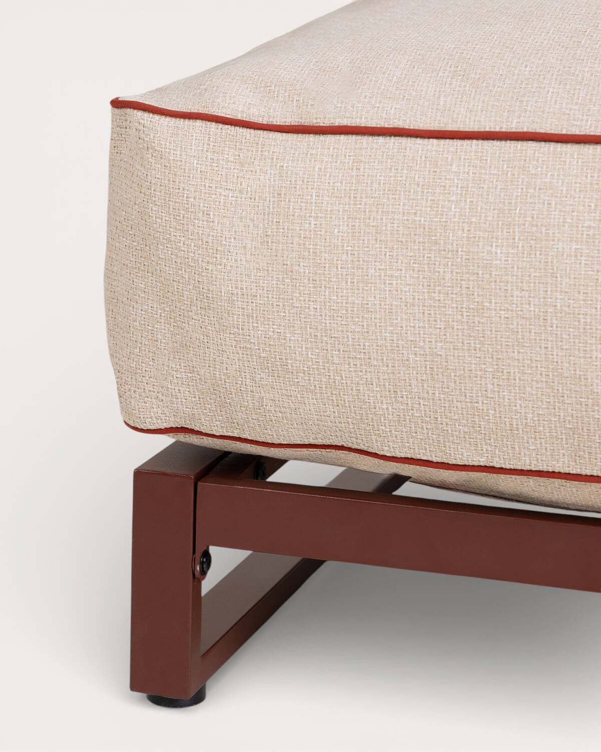 Pouf de Jardin Modulaire en Métal et Tissu pour Canapé Modulaire ...