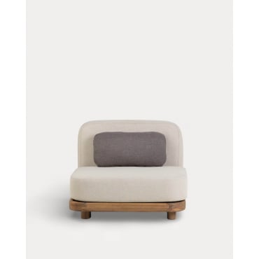 Module de Jardin en Bois d'Acacia et Tissu pour Canapé Modulaire Redik ...