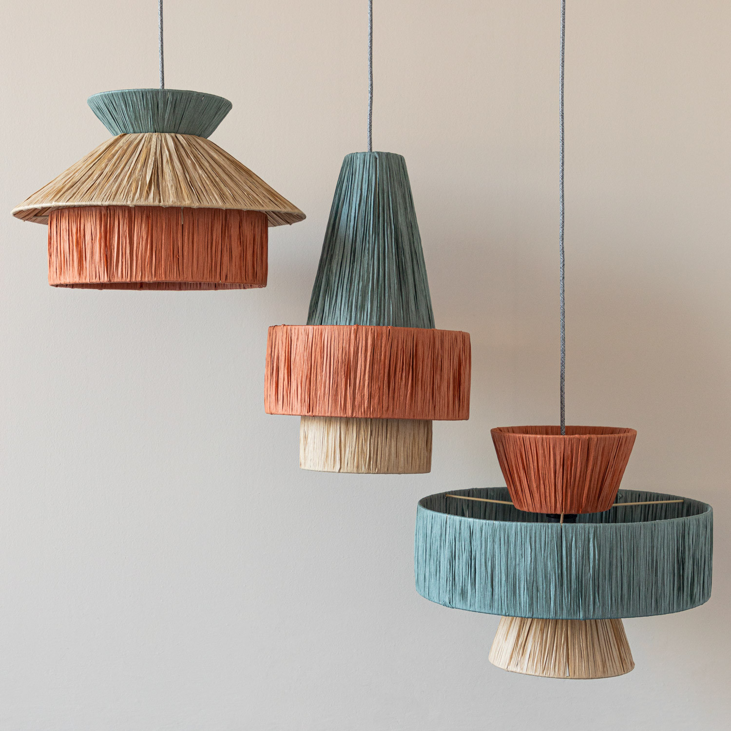 Raffia Ceiling Light Neila - themasie.com