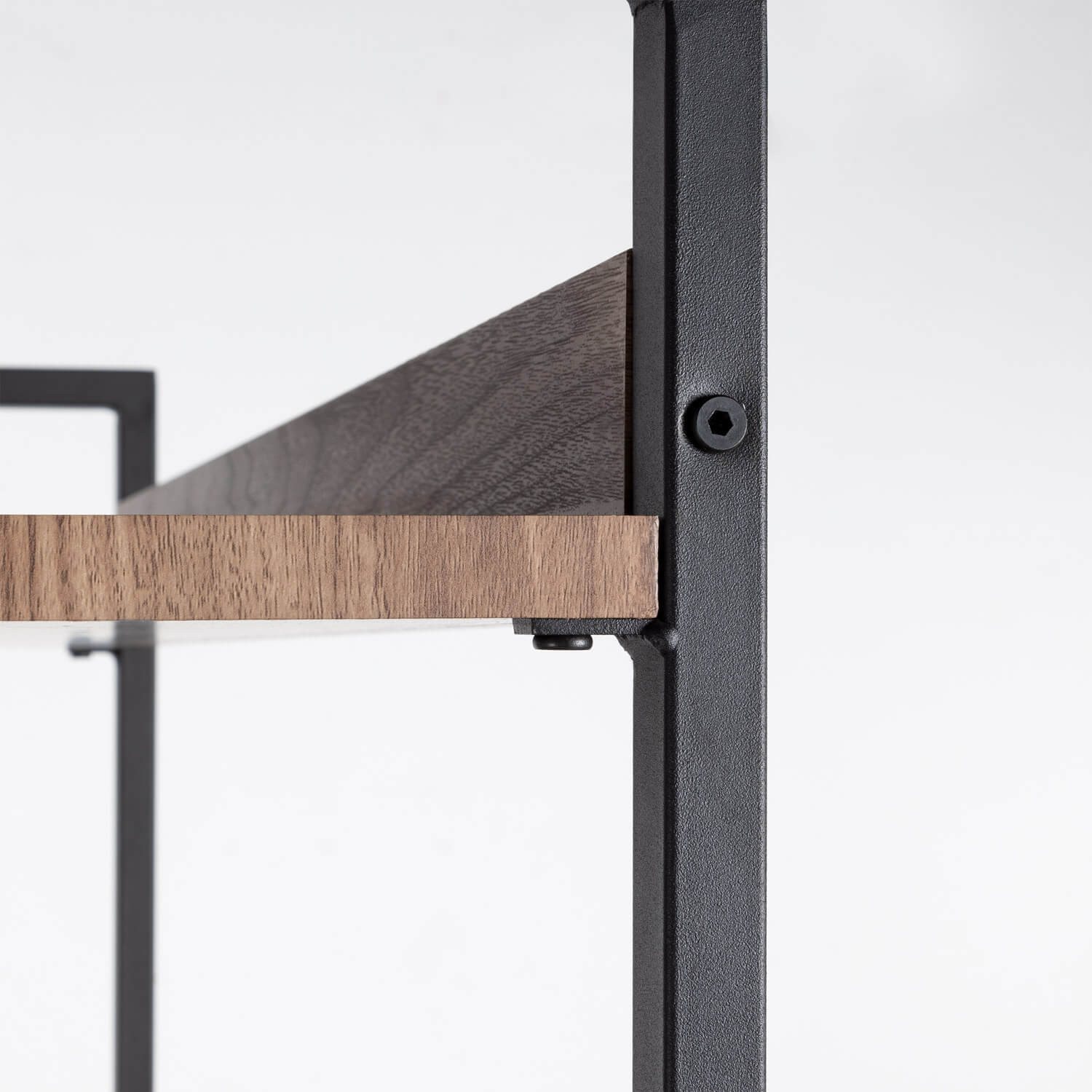 Coat Rack Stand with Metal and MDF Shelves (180x80) Mirey - themasie.com