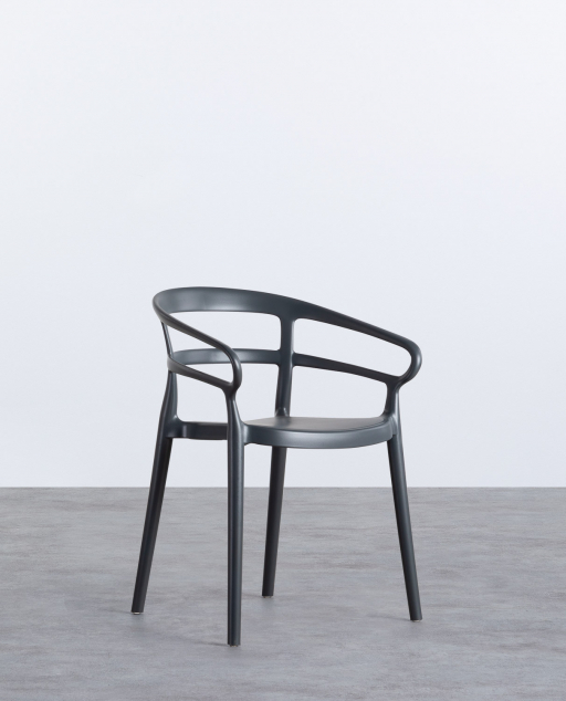 Aluminium and Rope Outdoor Dining Chair Drian Trend - themasie.com
