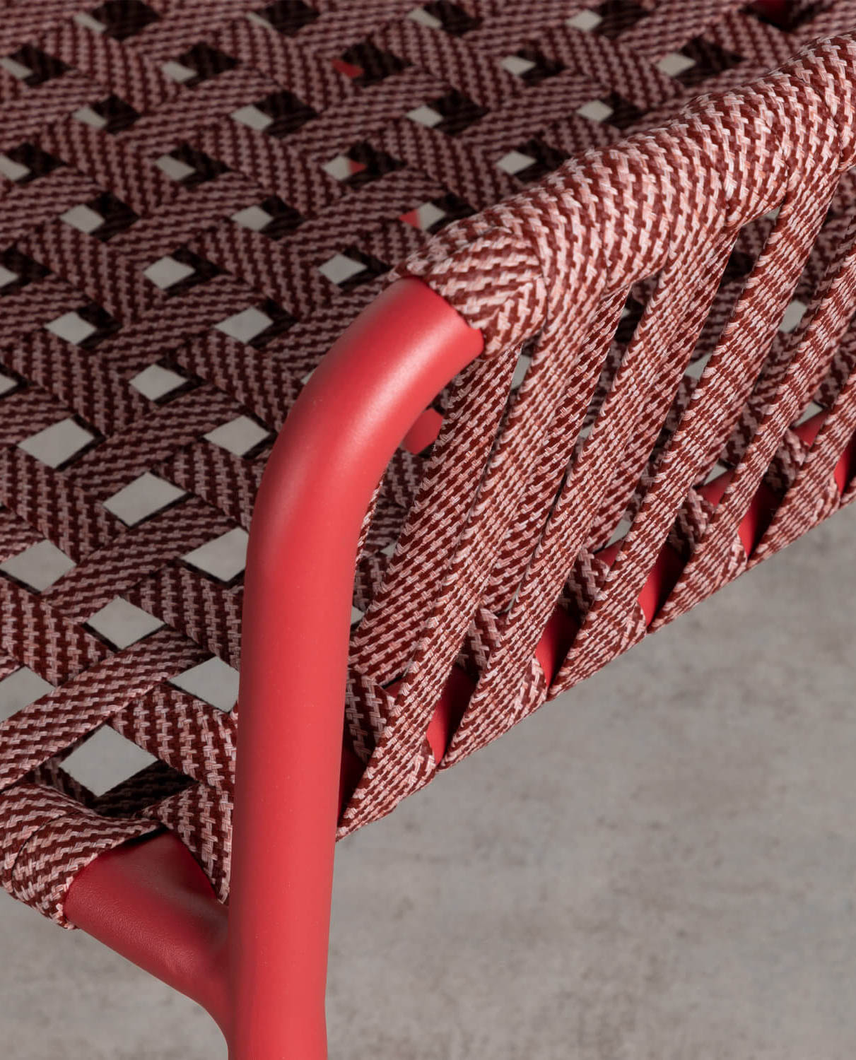 Aluminium and Rope Outdoor Dining Chair Drian Trend - themasie.com
