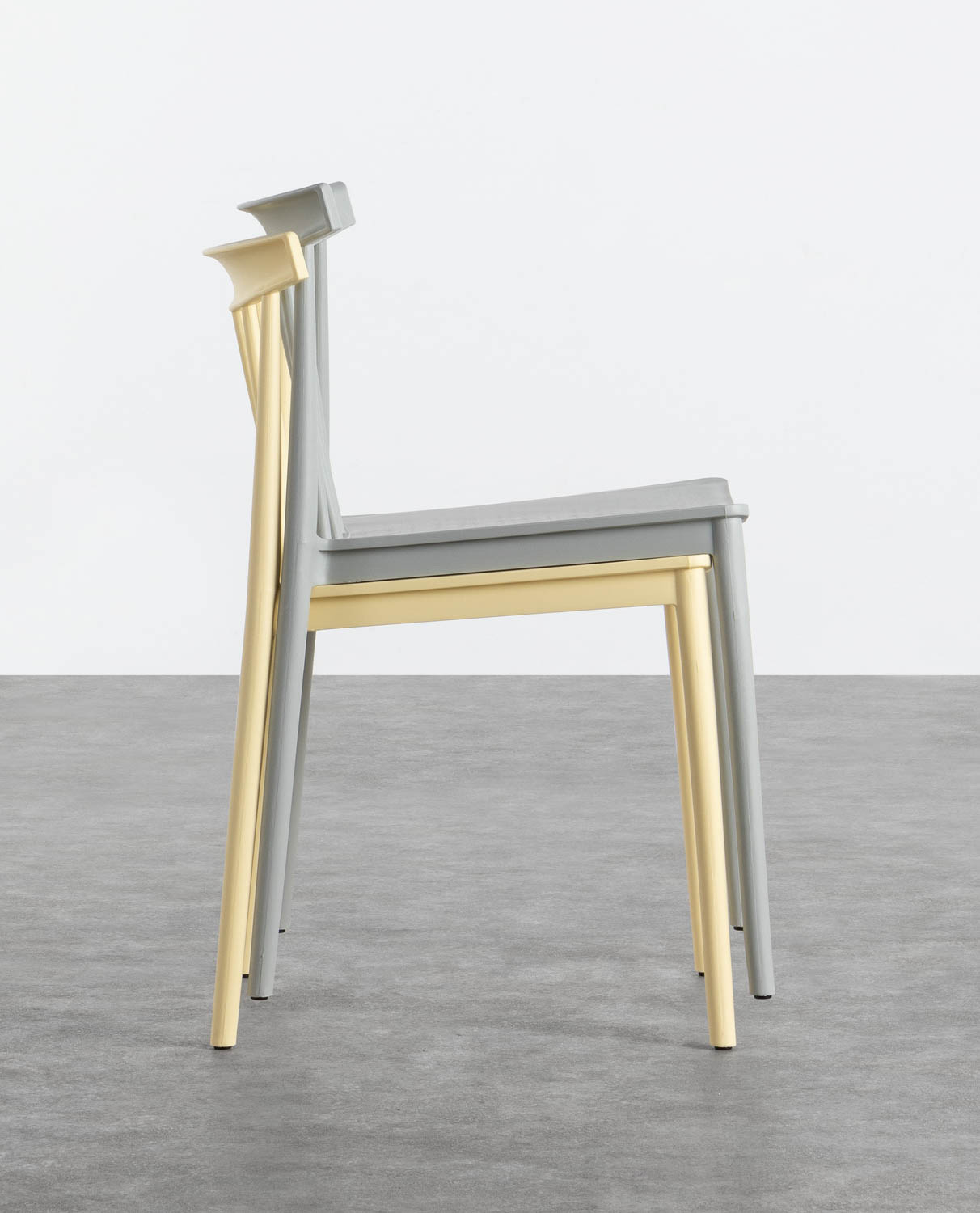 Pack of 2 Polypropylene Dining Chairs Sunty - themasie.com